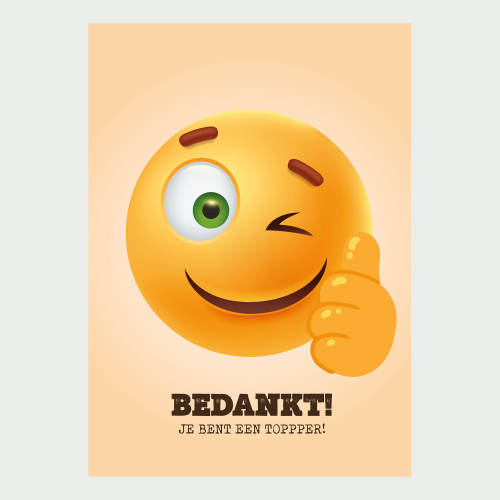 Bedankt je bent een topper! | Topgeschenken.nl