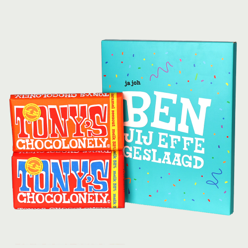Tony's Chocolonely duo box Gratuated | Topgeschenken.nl